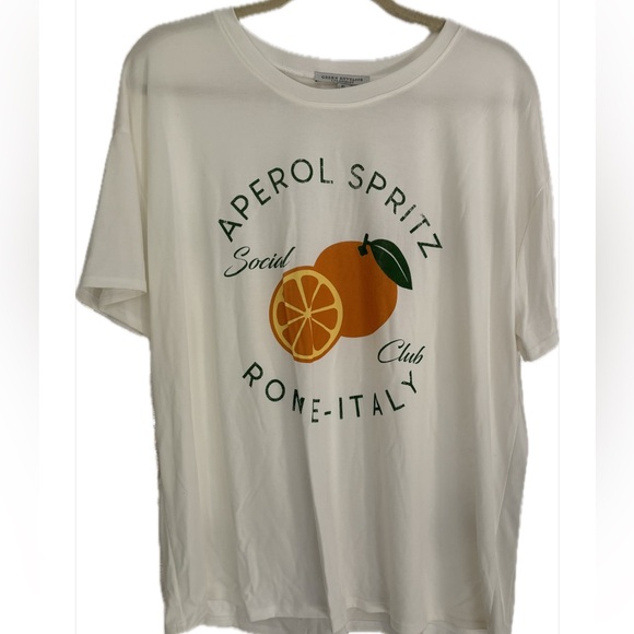 Green Envelope | Tops | Green Envelope Aperol Spritz Tee Shirt Extra ...